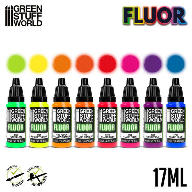 Paint: Green Stuff World (Set) - Fluor Paints